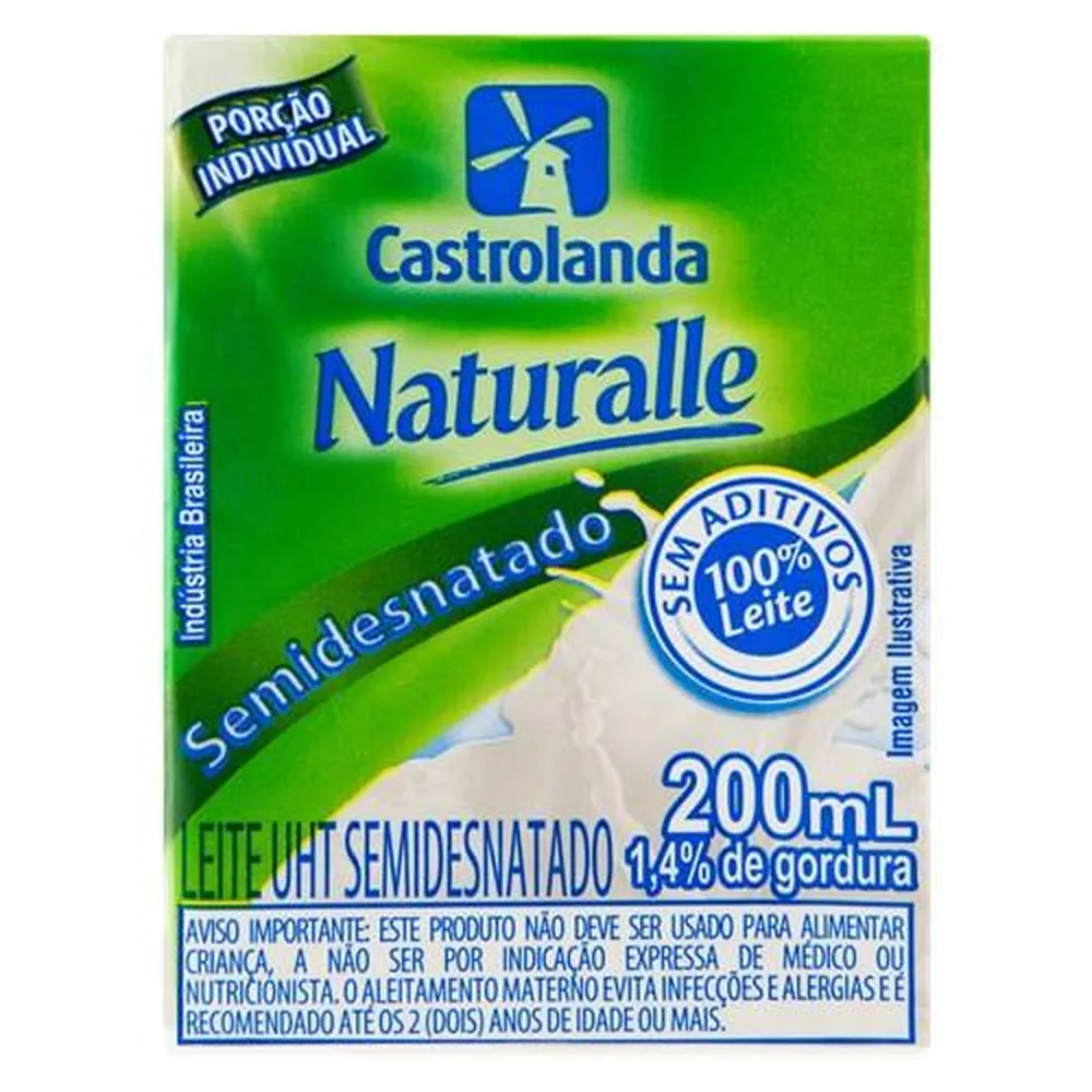 Rizolar - Leite Longa Vida Naturalle 200Ml Semidesnatado